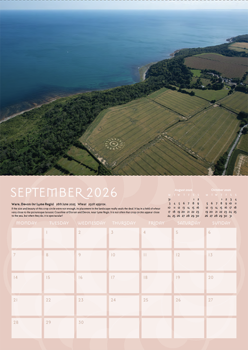 Crop Circle Calendar 2026 - Temporary Temples